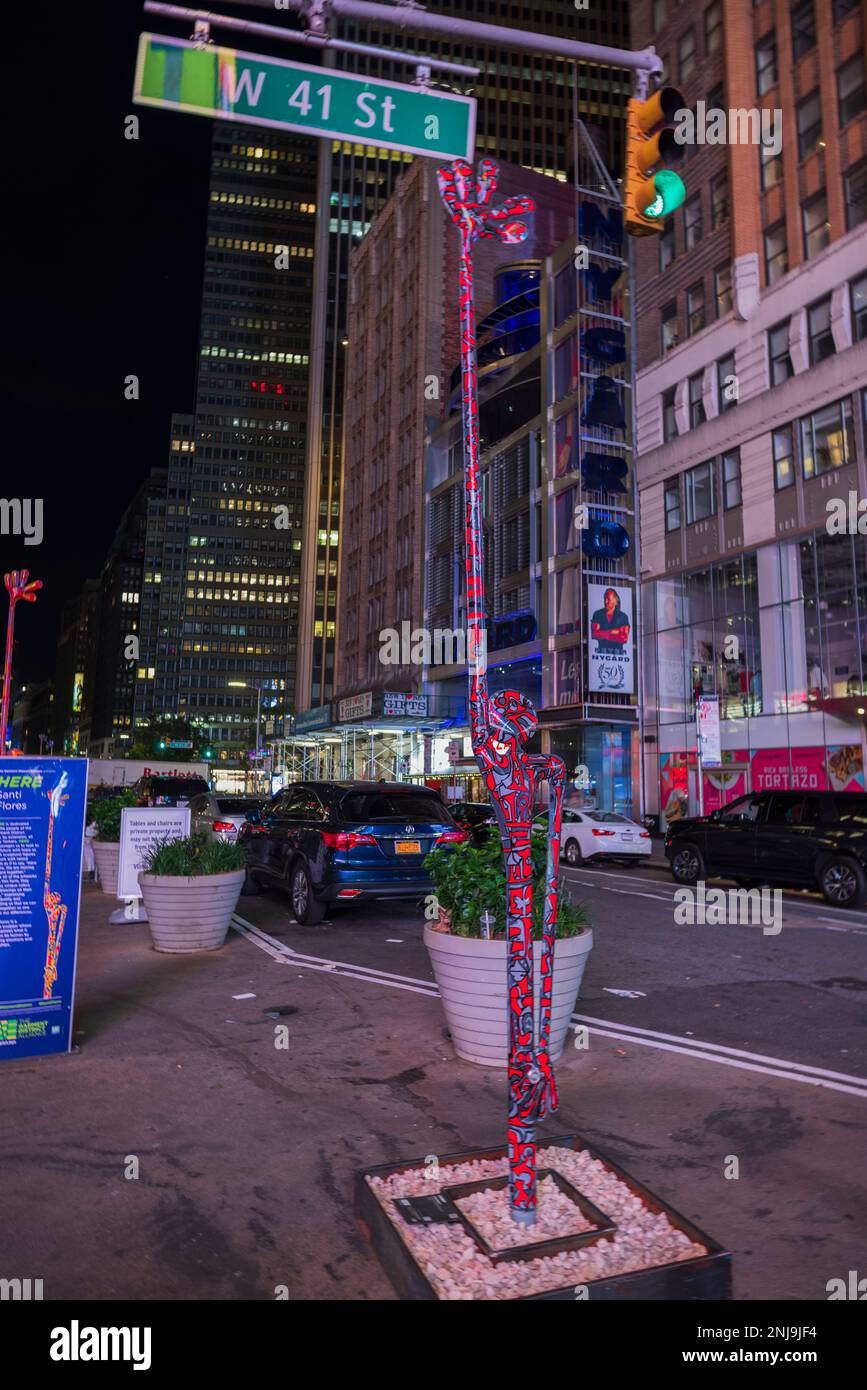 Beautiful night view on broadway hi-res stock photography and images - Alamy