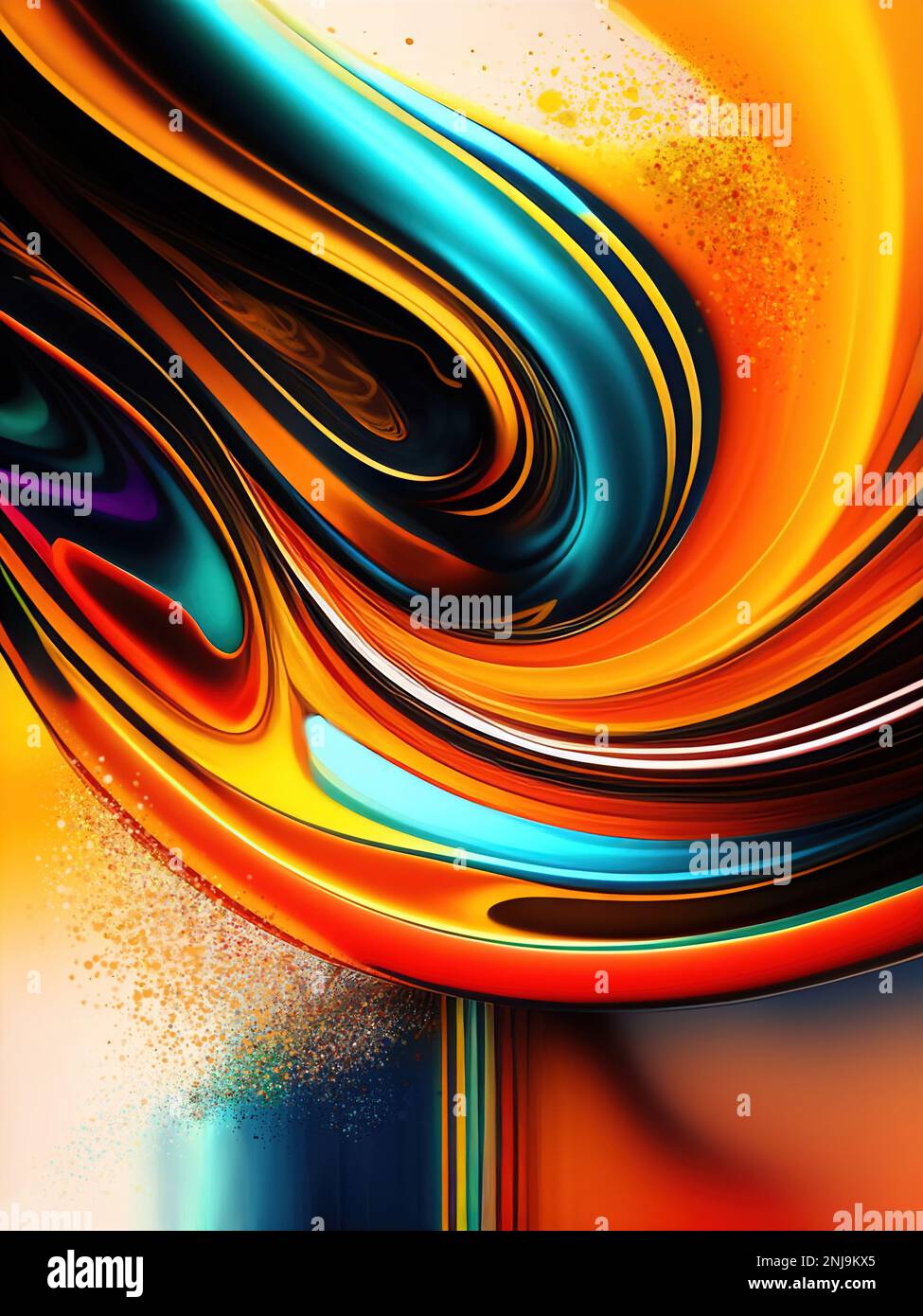 Abstract paint splatter hi-res stock photography and images - Alamy