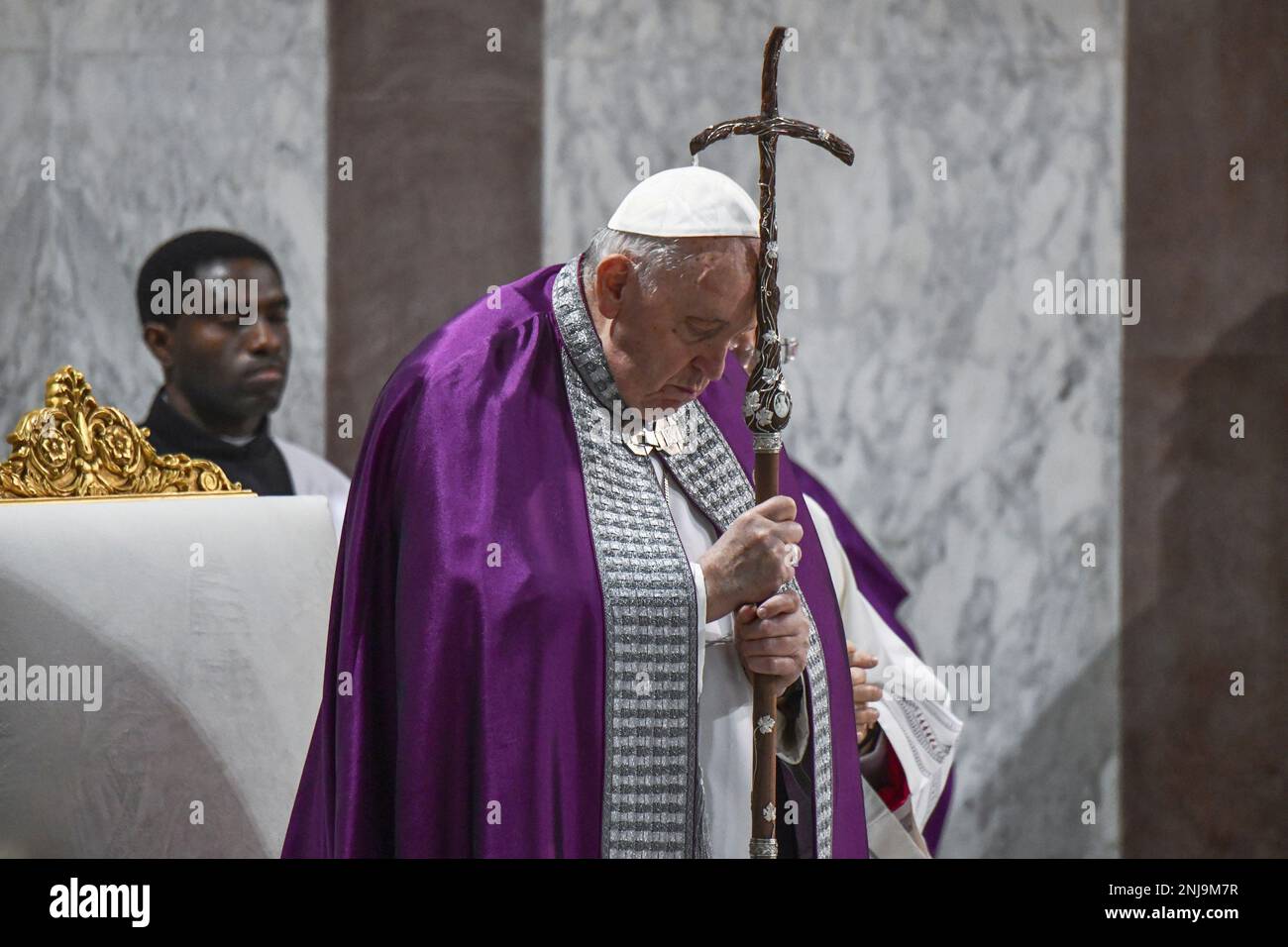 Rome, Italy. 22nd Feb, 2023. 22/02/2023 Ash Wednesday in the photo Pope ...