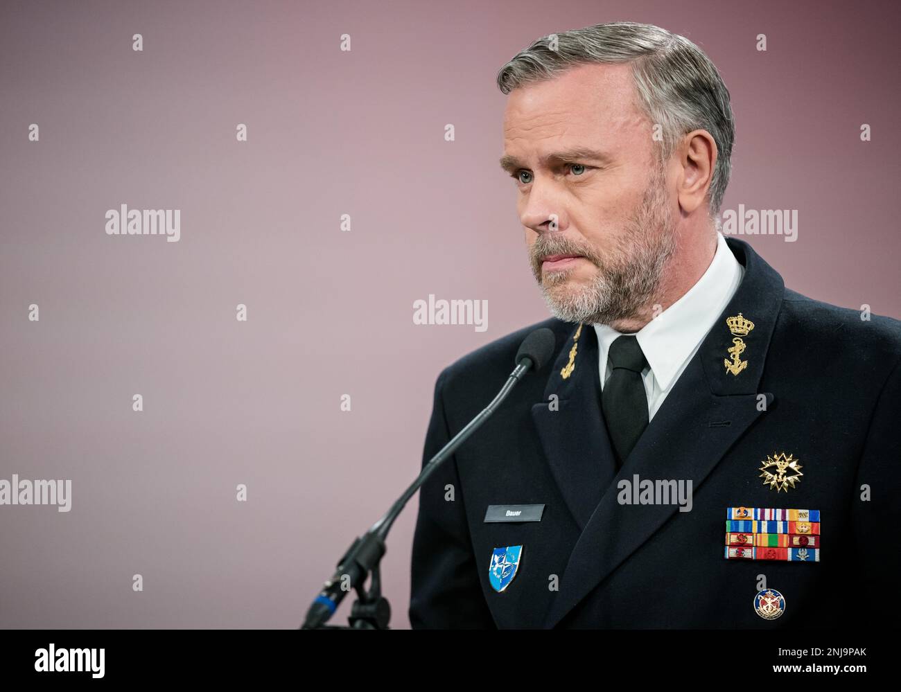 THE HAGUE - Netherlands, 22/02/2023, Admiral Rob Bauer, chairman of ...