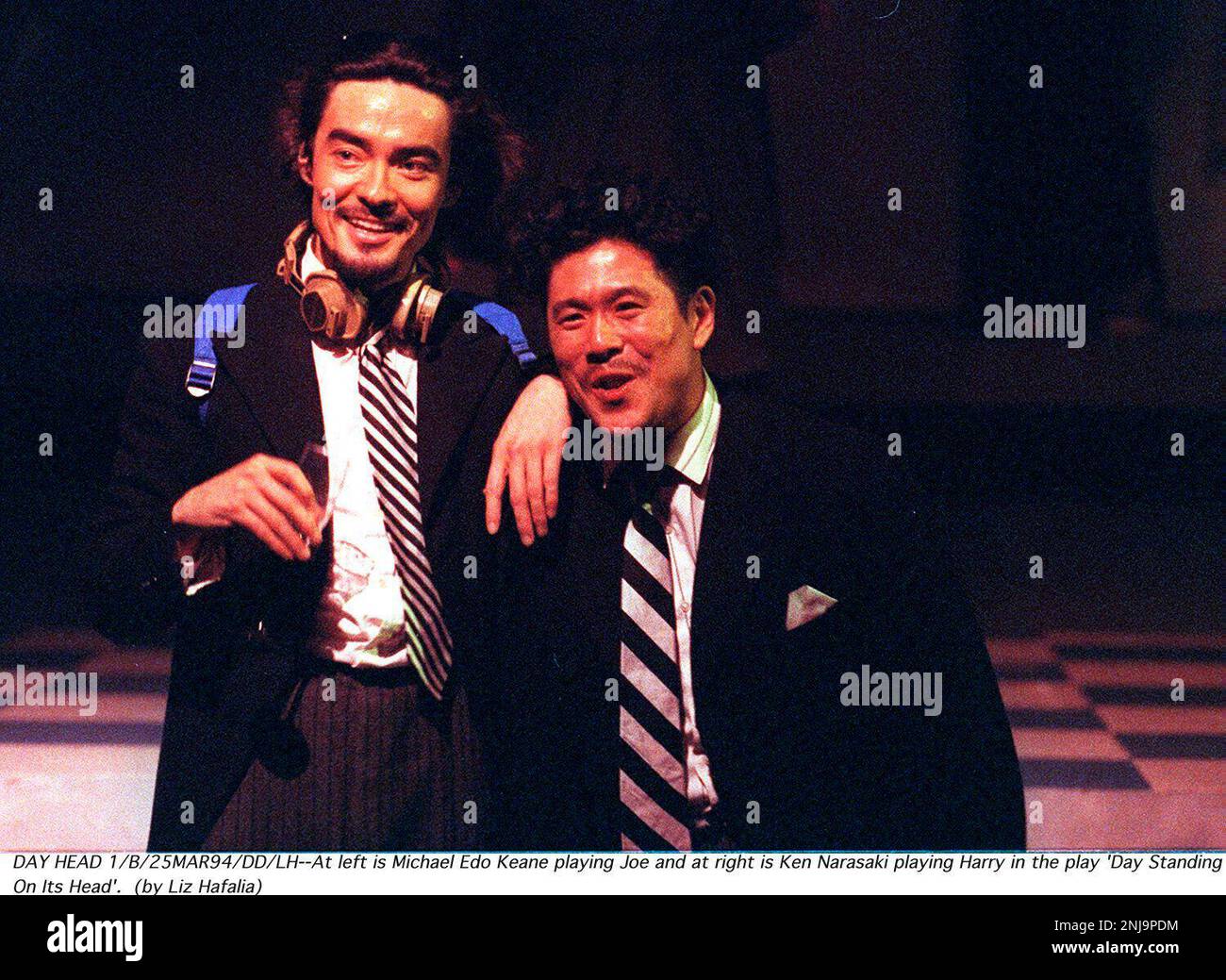 KEN NARASAKI AND MICHAEL EDO KEANE IN " DAY STANDING ON ITS HEAD " AT ...