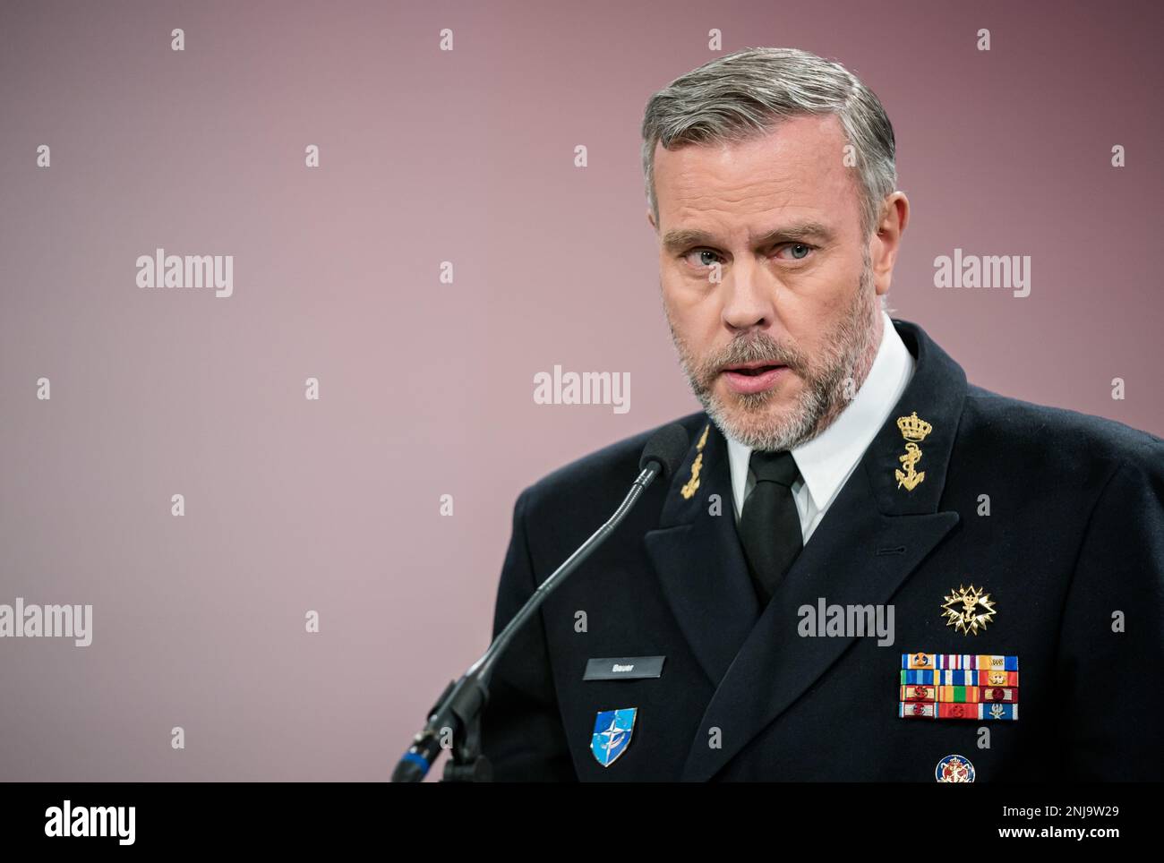 THE HAGUE - Netherlands, 22/02/2023, Admiral Rob Bauer, chairman of ...