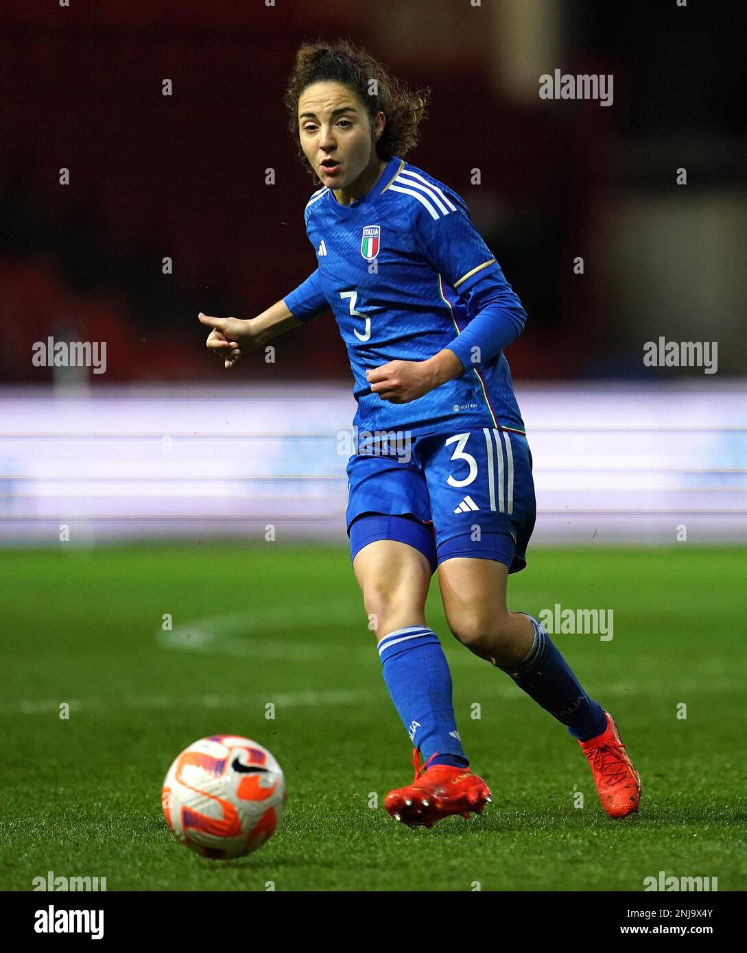 Italy's Maria Filangeri in action during the Arnold Clark Cup match at ...