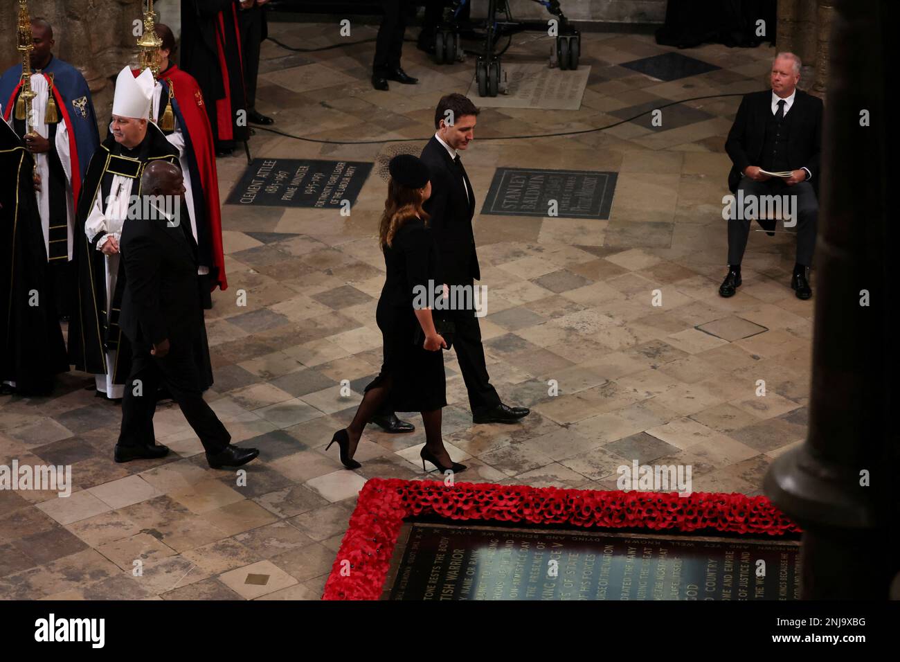 Canada's Prime Minister Justin Trudeau and his wife Sophie arrive at ...