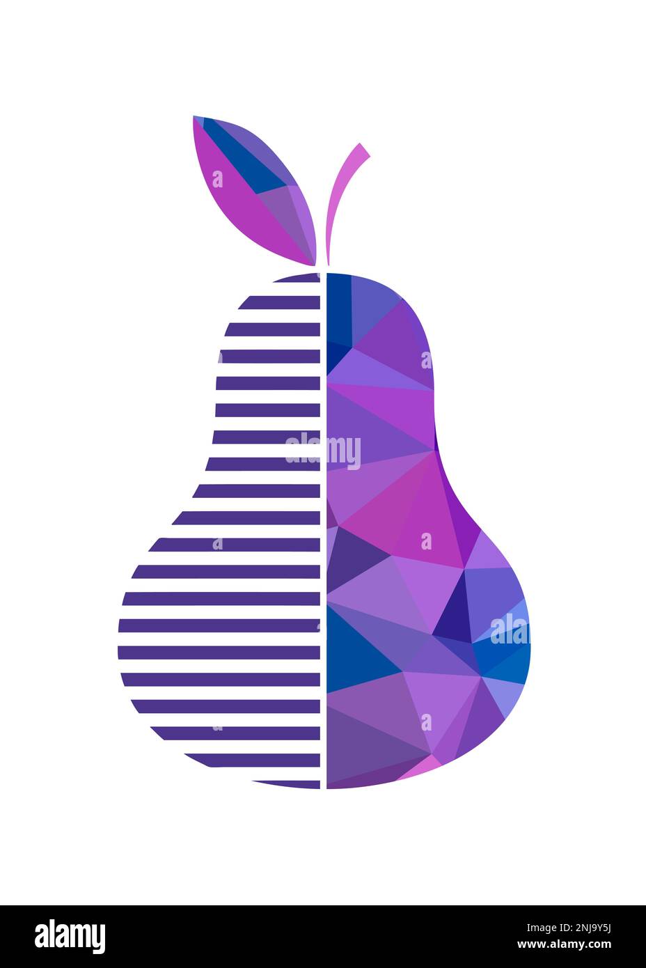 Pears illustration Cut Out Stock Images & Pictures - Alamy