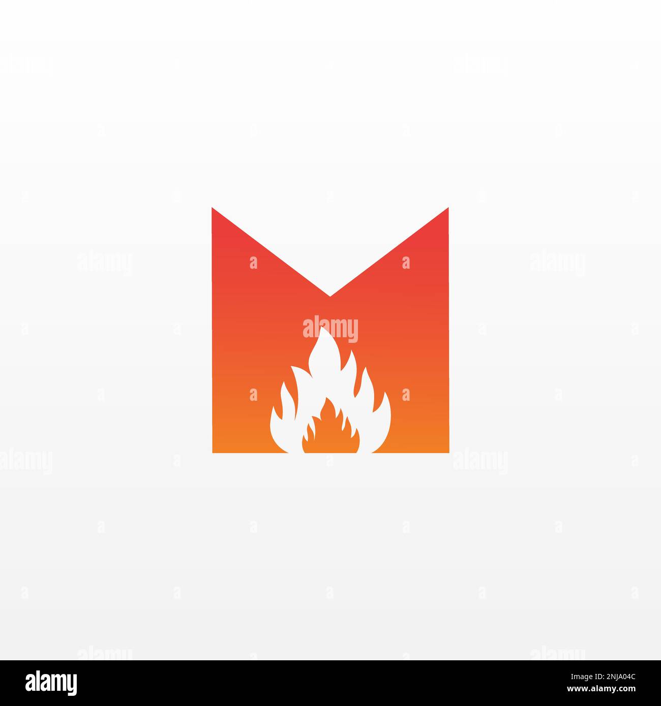Flame Letter M Logo Design Vector Template. Beautiful Logotype Design ...