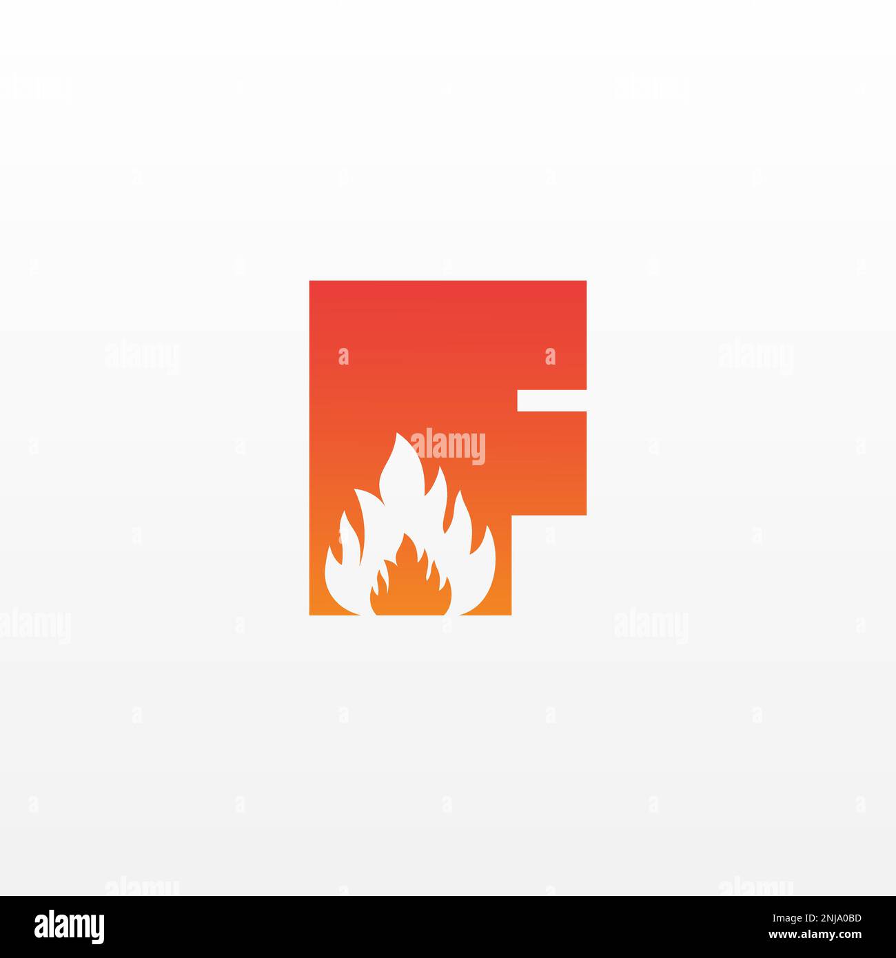 Flame Letter F Logo Design Vector Template. Beautiful Logotype Design ...