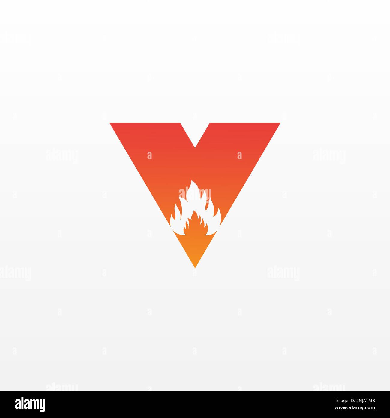Flame Letter V Logo Design Vector Template. Beautiful Logotype Design ...