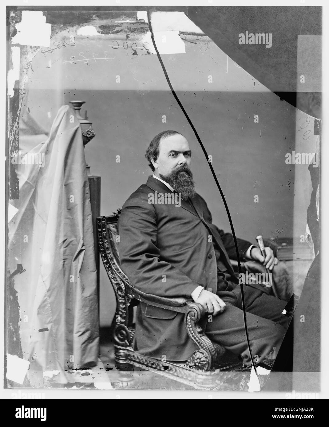 Portrait of Hon. Oliver P. Morton, Governor of Indiana, taken in the ...