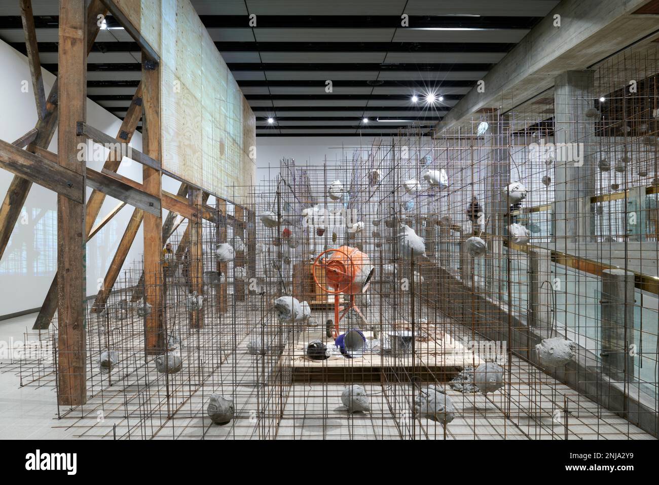 Installation view of Studio Apparatus for Kunsthalle Munster, Mike ...