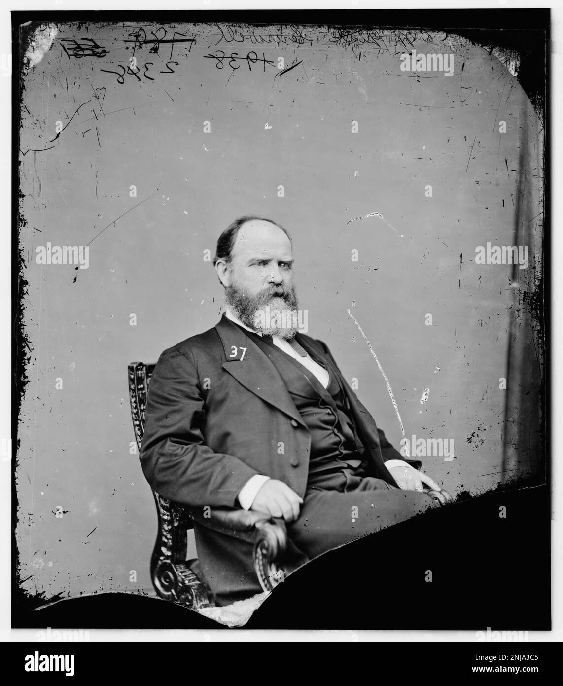 Portrait of Hon. John A.J. Creswell, political figure, captured in the ...