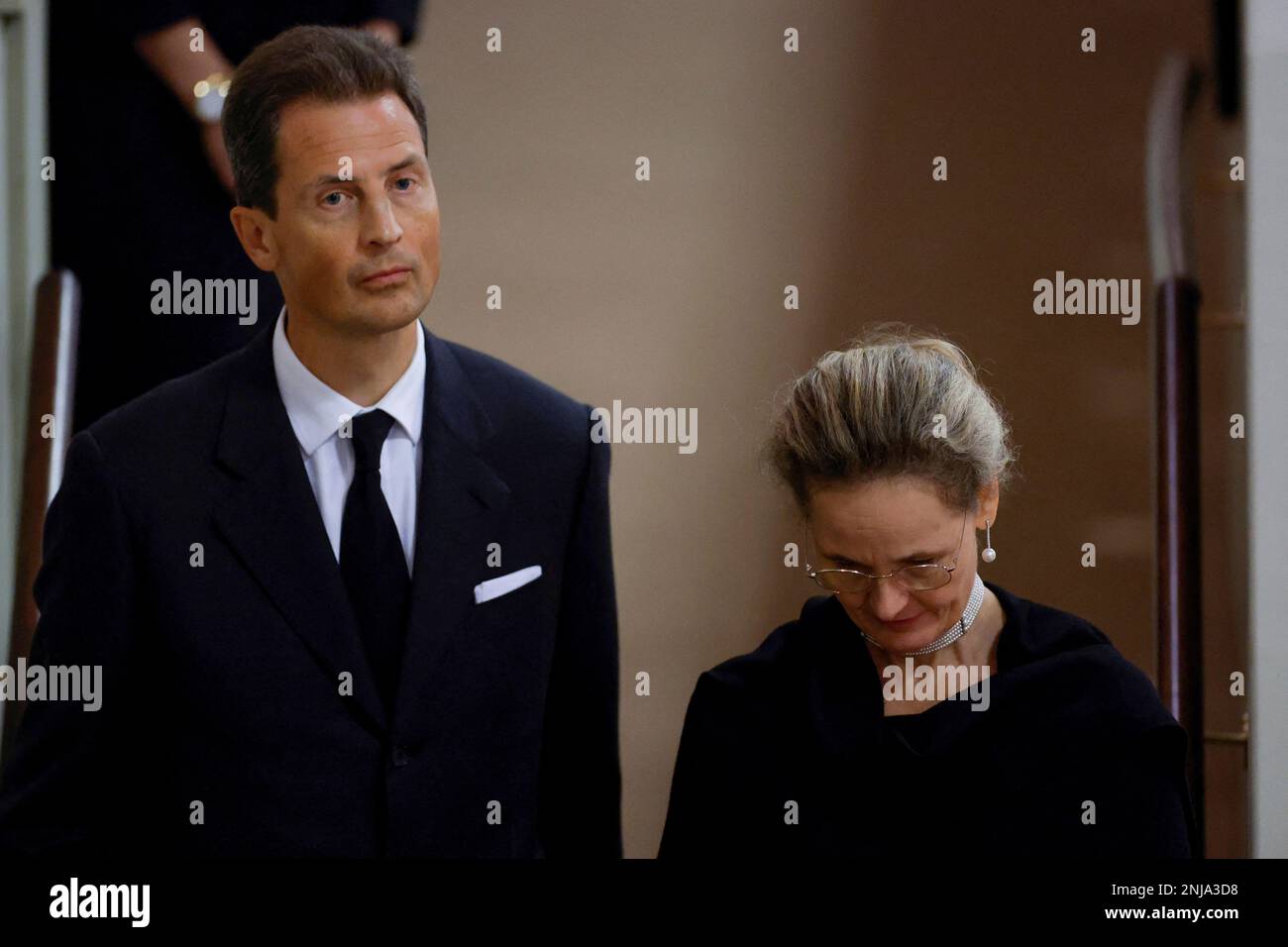Hereditary Prince Alois of Liechtenstein, left, and his wife Princess ...