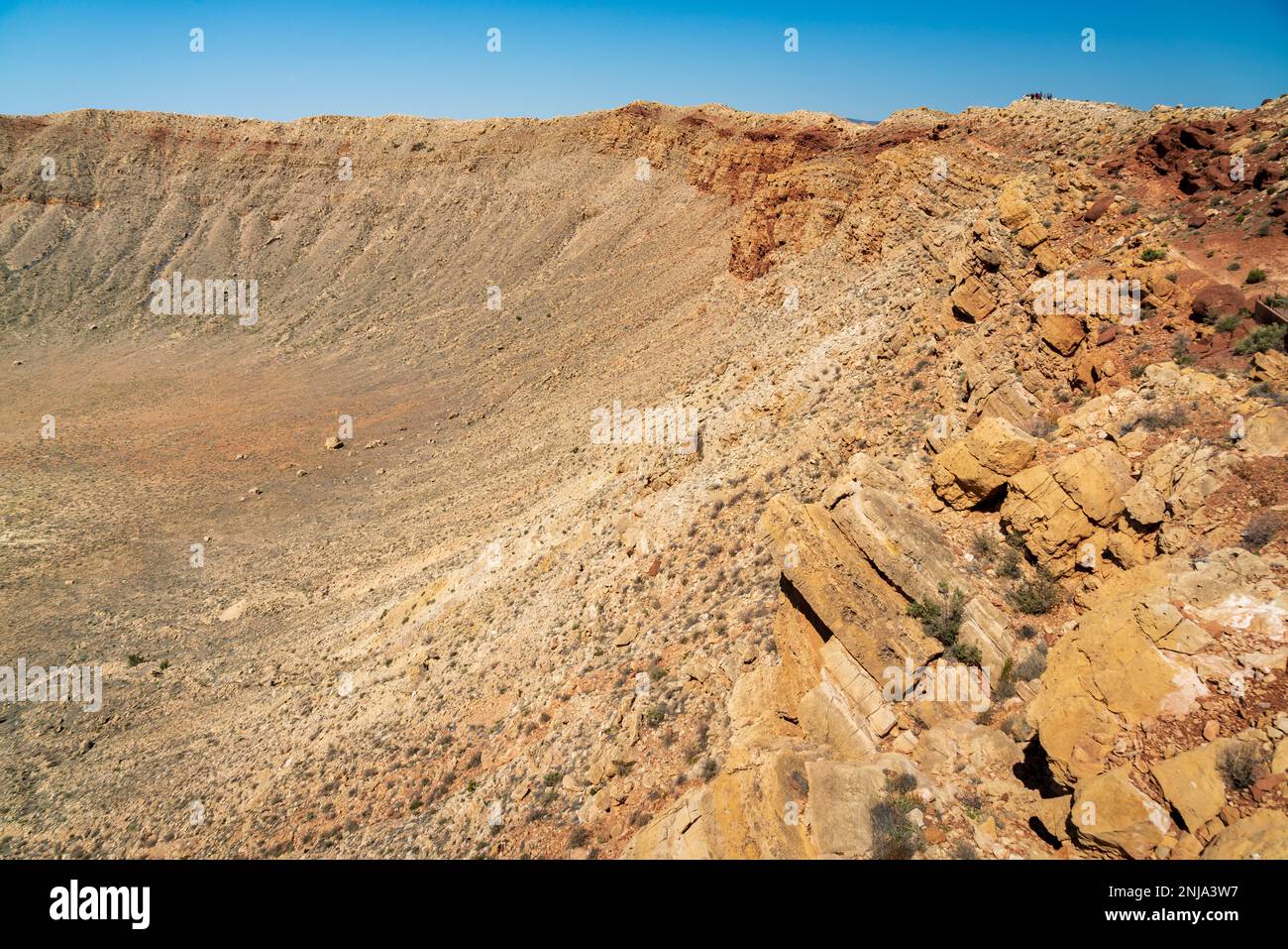 Meteor Crater's large impact zone Stock Photo - Alamy
