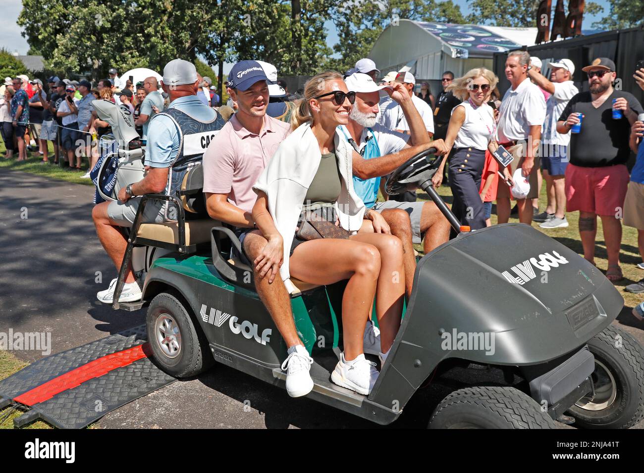 SUGAR GROVE, IL - SEPTEMBER 18: LIV golfer Martin Kaymer with his ...