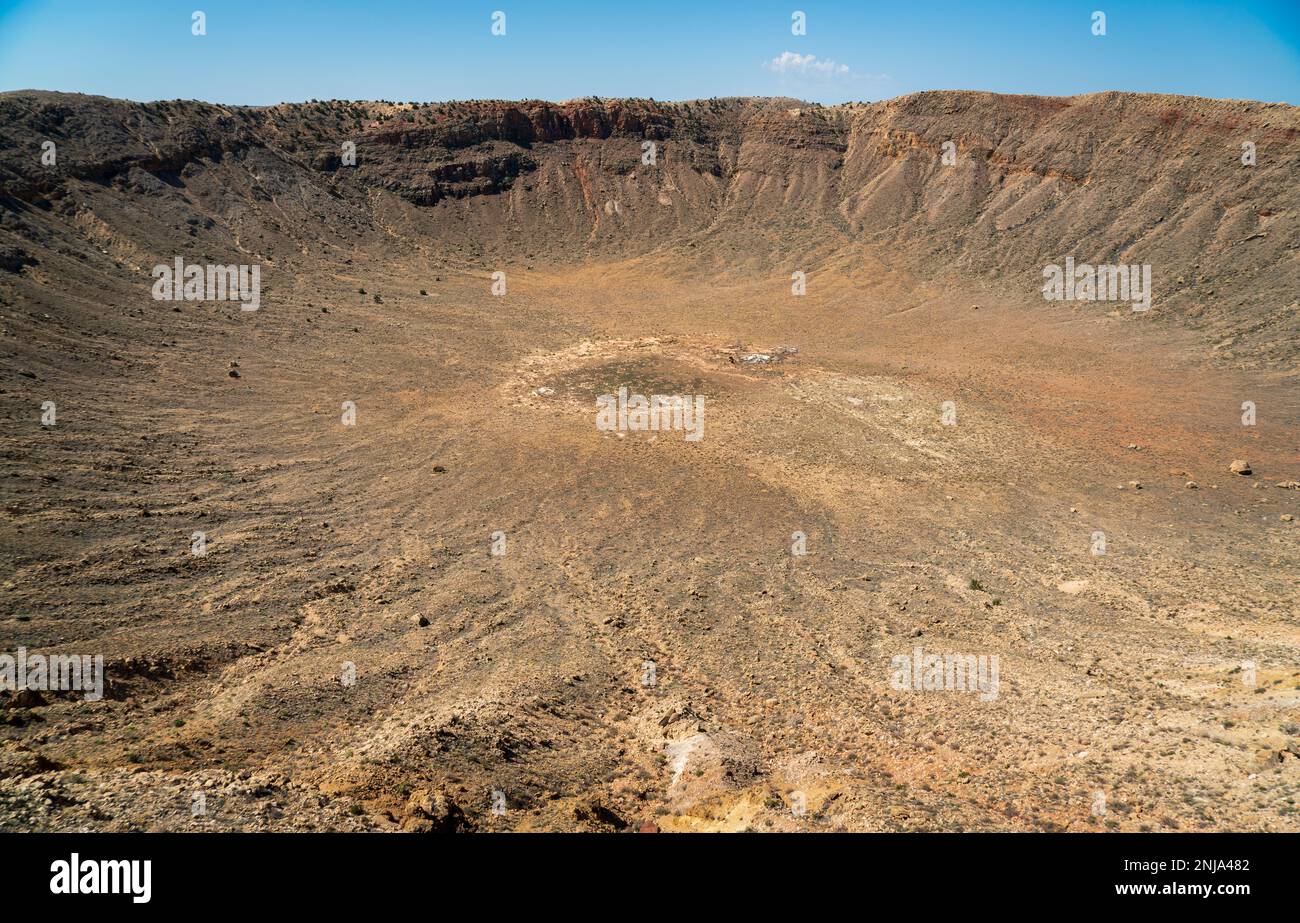 Meteor Crater's large impact zone Stock Photo - Alamy