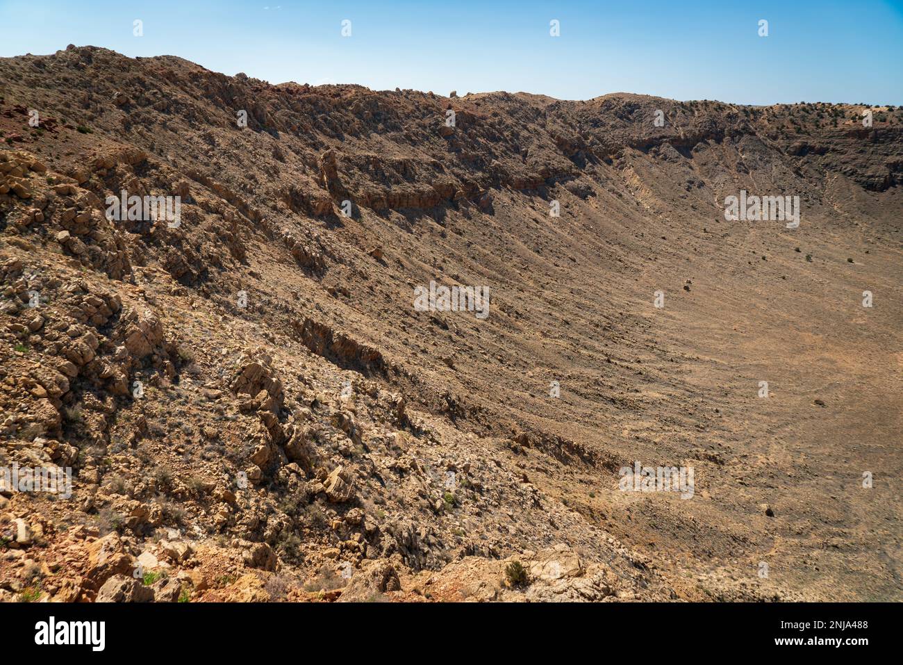 Meteor Crater's large impact zone Stock Photo - Alamy