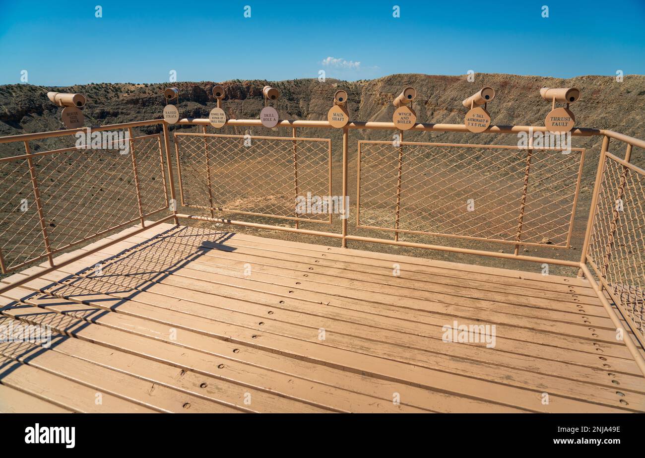 Meteor Crater's large impact zone Stock Photo - Alamy