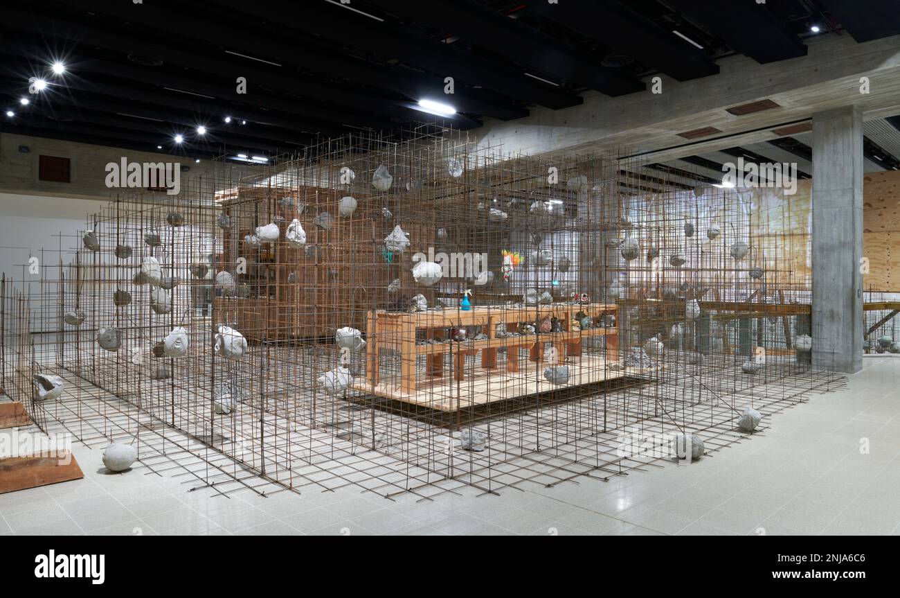 Installation view of The Amnesiacs, Mike Nelson : Extinction Beckons ...