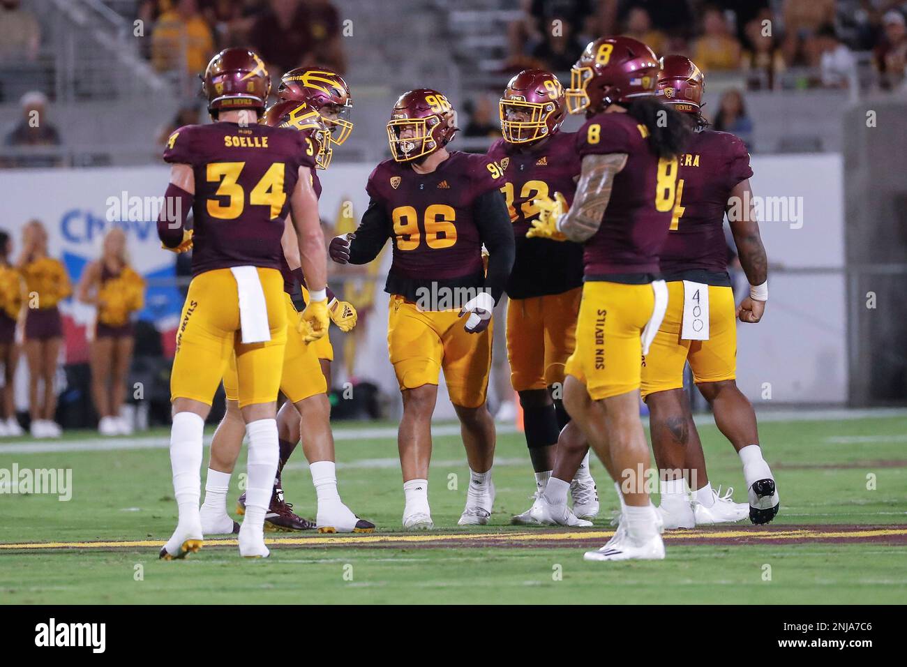 TEMPE, AZ - SEPTEMBER 17: Arizona State Sun Devils defensive lineman ...