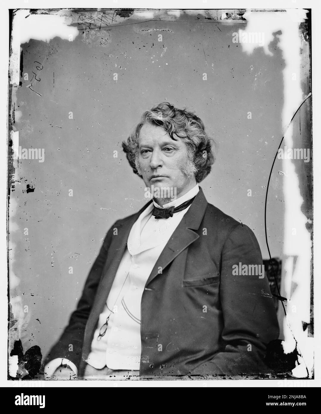 Portrait of Charles Sumner, a U.S. Senator from Massachusetts, known ...