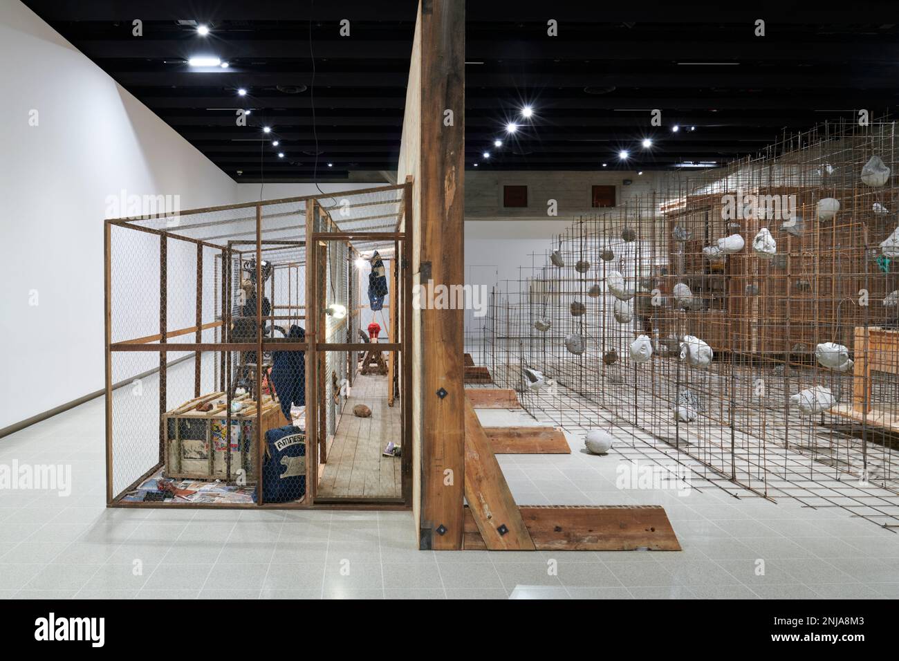 Installation view of The Amnesiacs, Mike Nelson : Extinction Beckons ...