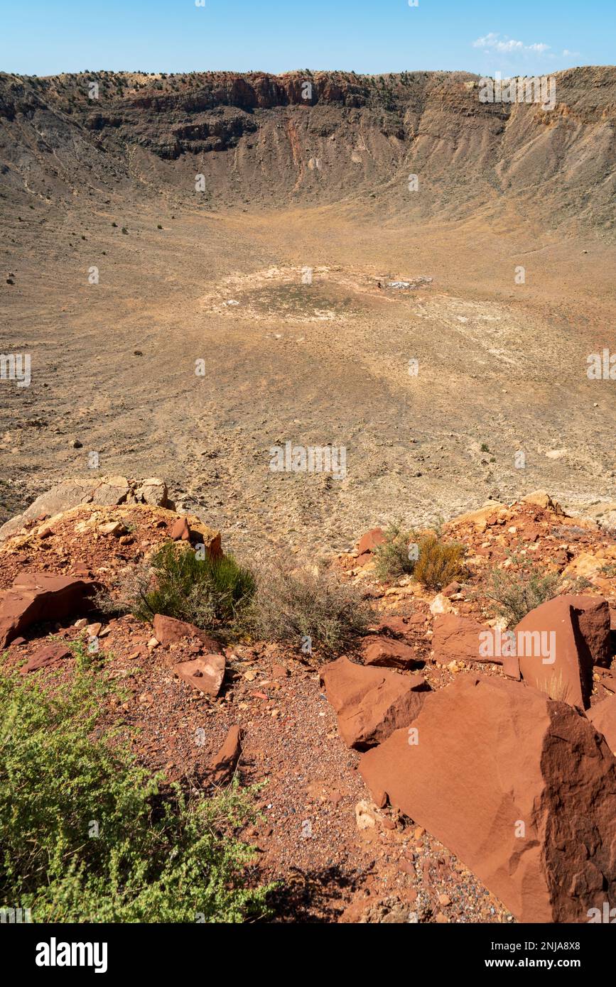 Meteor Crater's large impact zone Stock Photo - Alamy