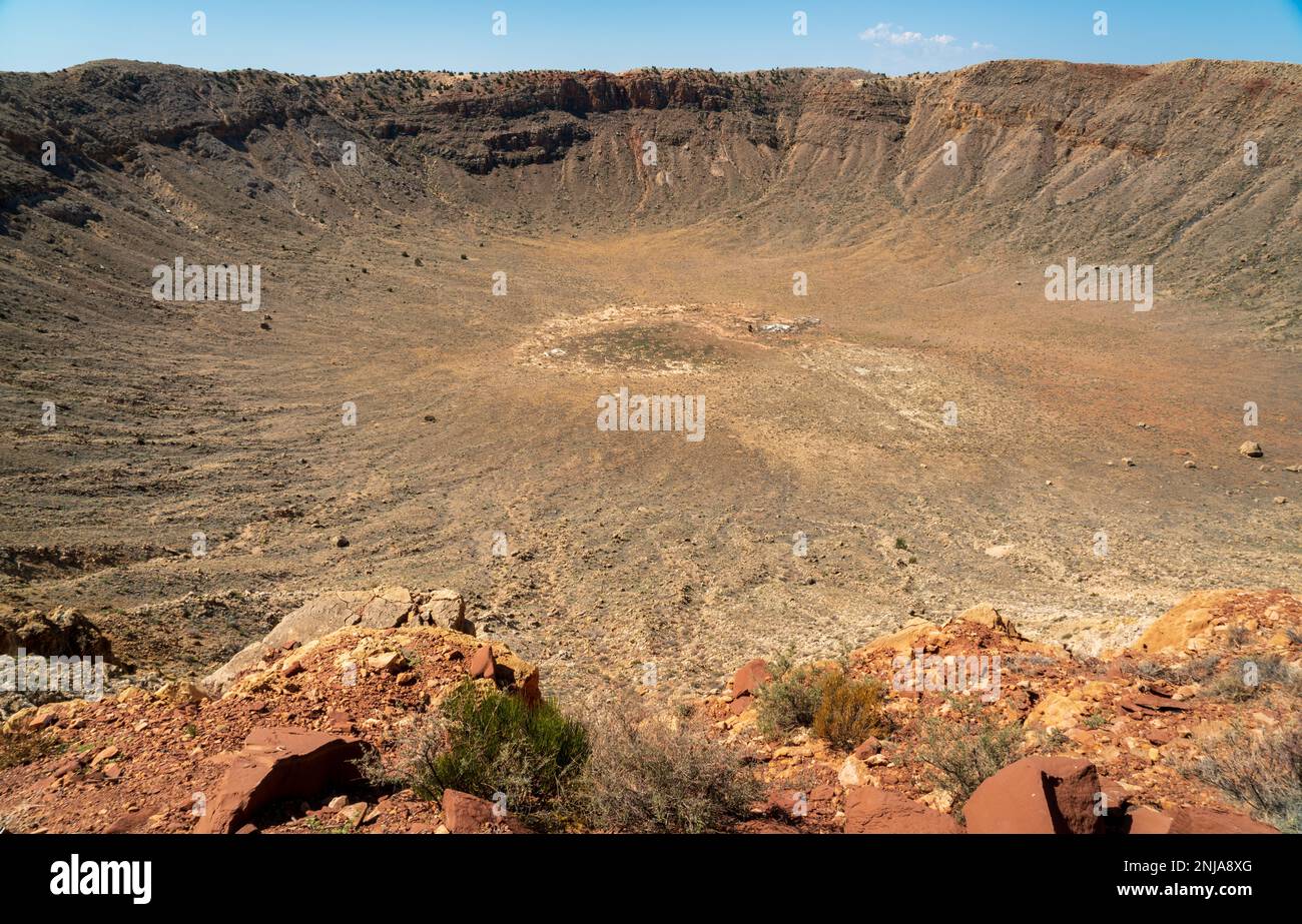 Meteor Crater's large impact zone Stock Photo - Alamy