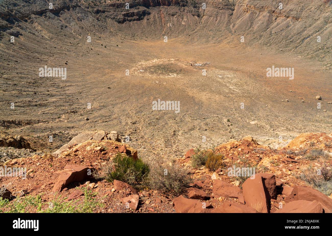 Meteor Crater's large impact zone Stock Photo - Alamy