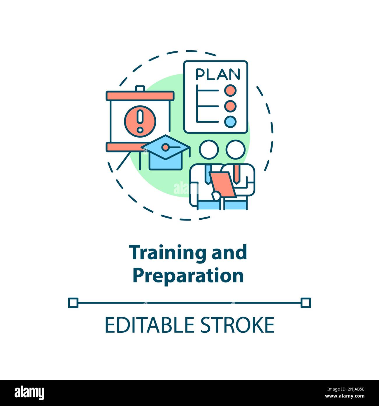 Training and preparation concept icon Stock Vector Image & Art - Alamy