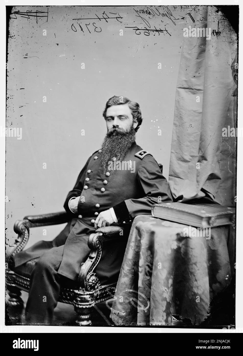 Portrait of General Avery, a notable military leader, preserved in the ...