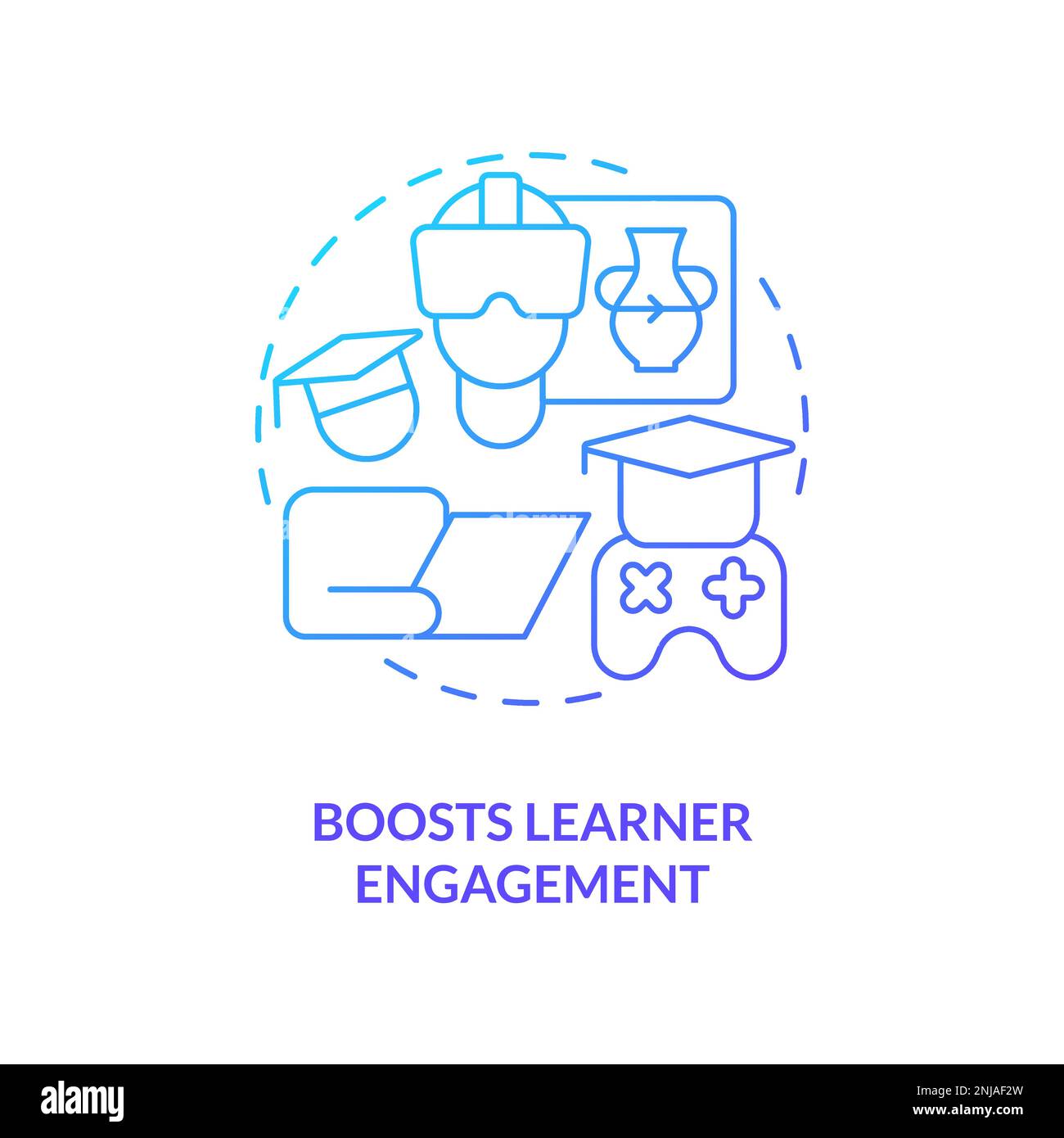 Boost learner engagement blue gradient concept icon Stock Vector Image ... Boost learner engagement blue gradient concept icon Stock Vector Image ...