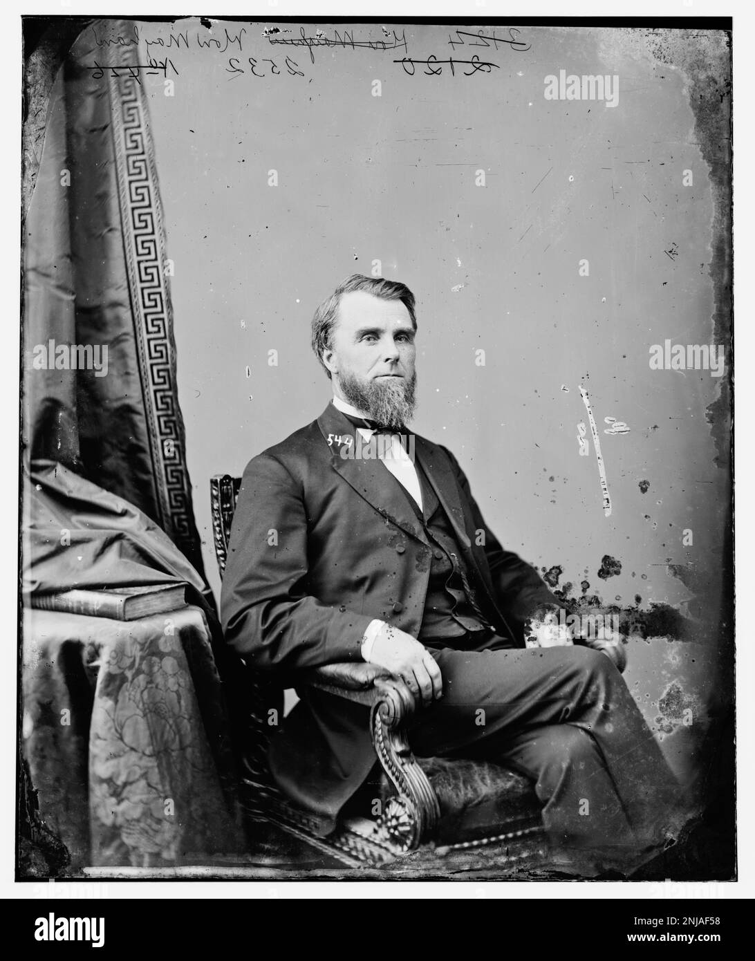 Portrait of Hon. Stephen Lorenzo Mayham, a political figure from New ...