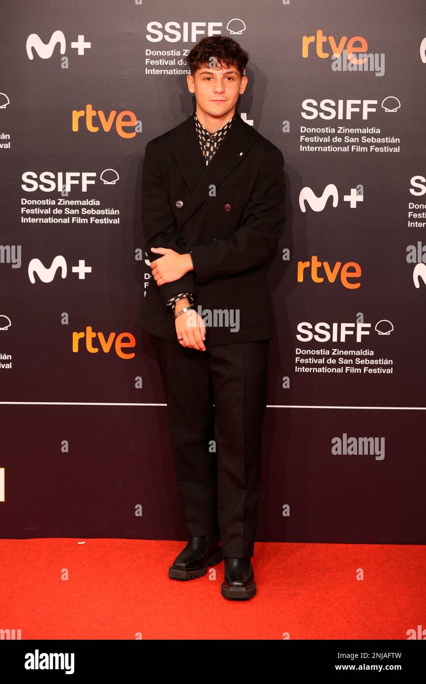 Christian Checa poses during the opening gala of the San Sebastian Film ...