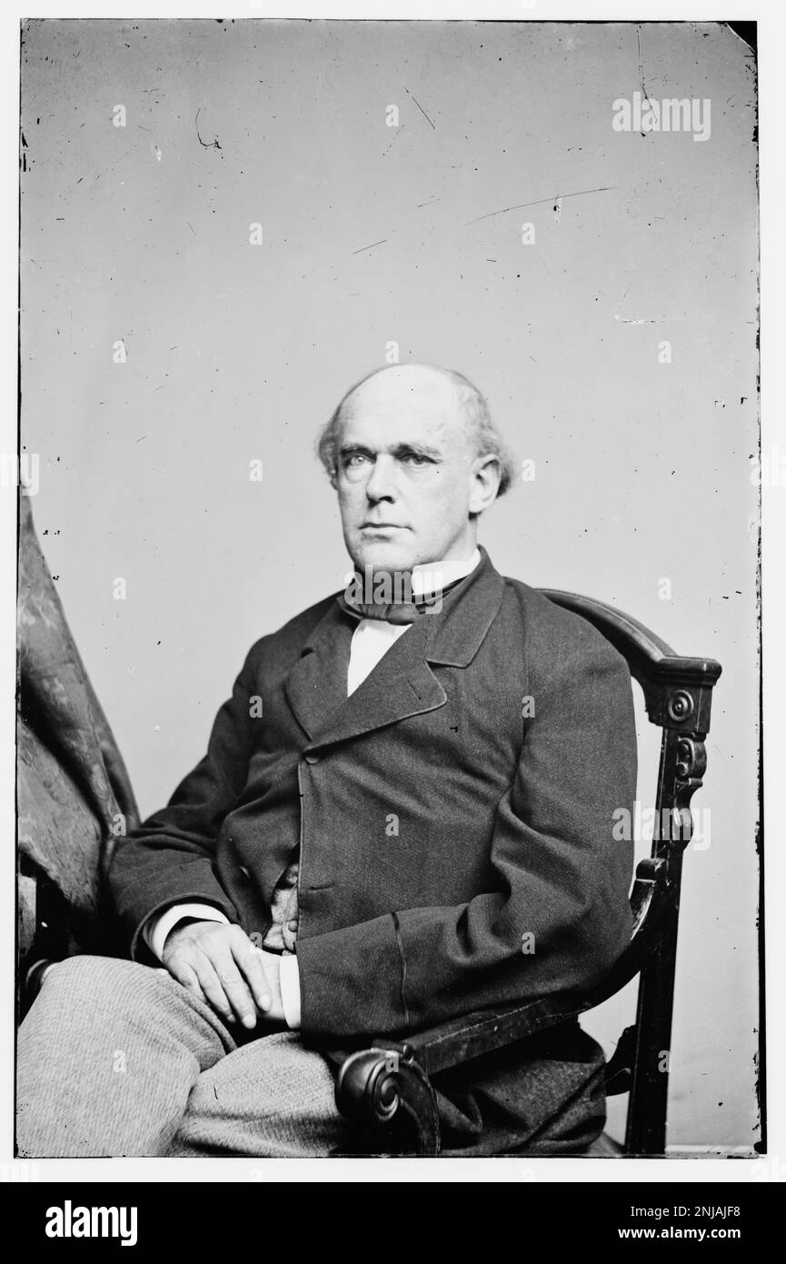 Portrait of Hon. Salmon P. Chase, U.S. politician and Chief Justice ...