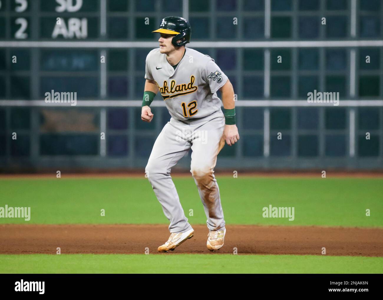 HOUSTON, TX - SEPTEMBER 15: Oakland Athletics catcher Sean Murphy (12 ...