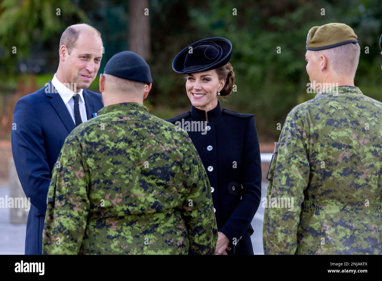 The Prince and the Princess of Wales at the Army Training Centre (ATC ...