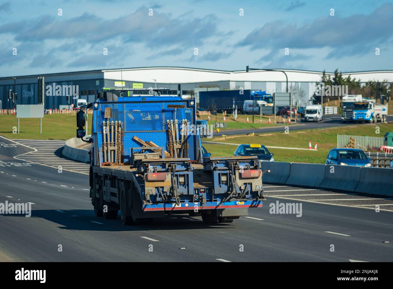 Van vehicle traveling on motorway in England UK Stock Photo - Alamy
