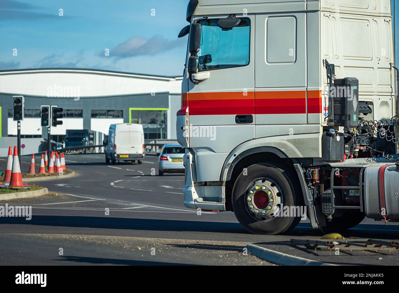 HGV vehicle truck traveling on motorway in England UK Stock Photo - Alamy
