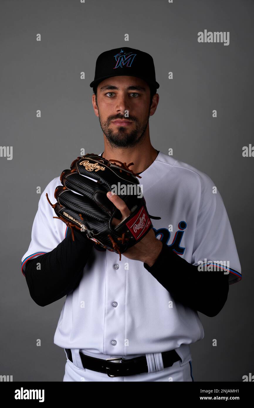 This is a 2023 photo of JT Chargois of the Miami Marlins baseball team ...