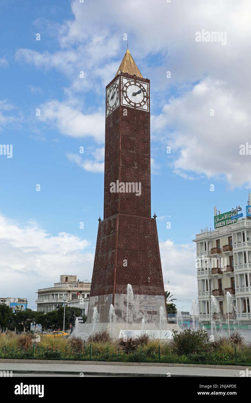 Tunis Clock Tower Stock Photo - Alamy