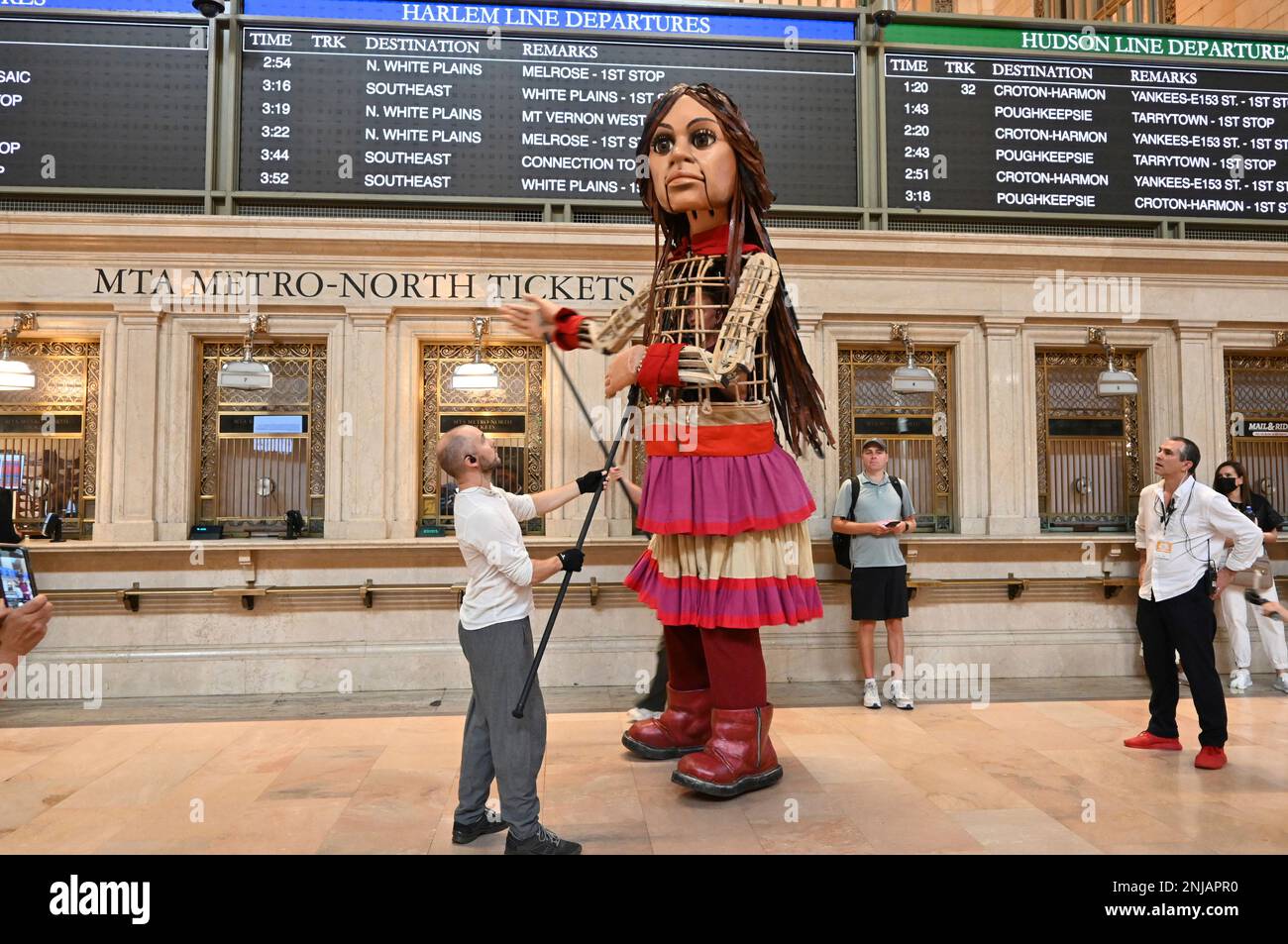 Photo by: GWR/STAR MAX/IPx 2022 9/15/22 Amal, a fictional Syrian girl ...