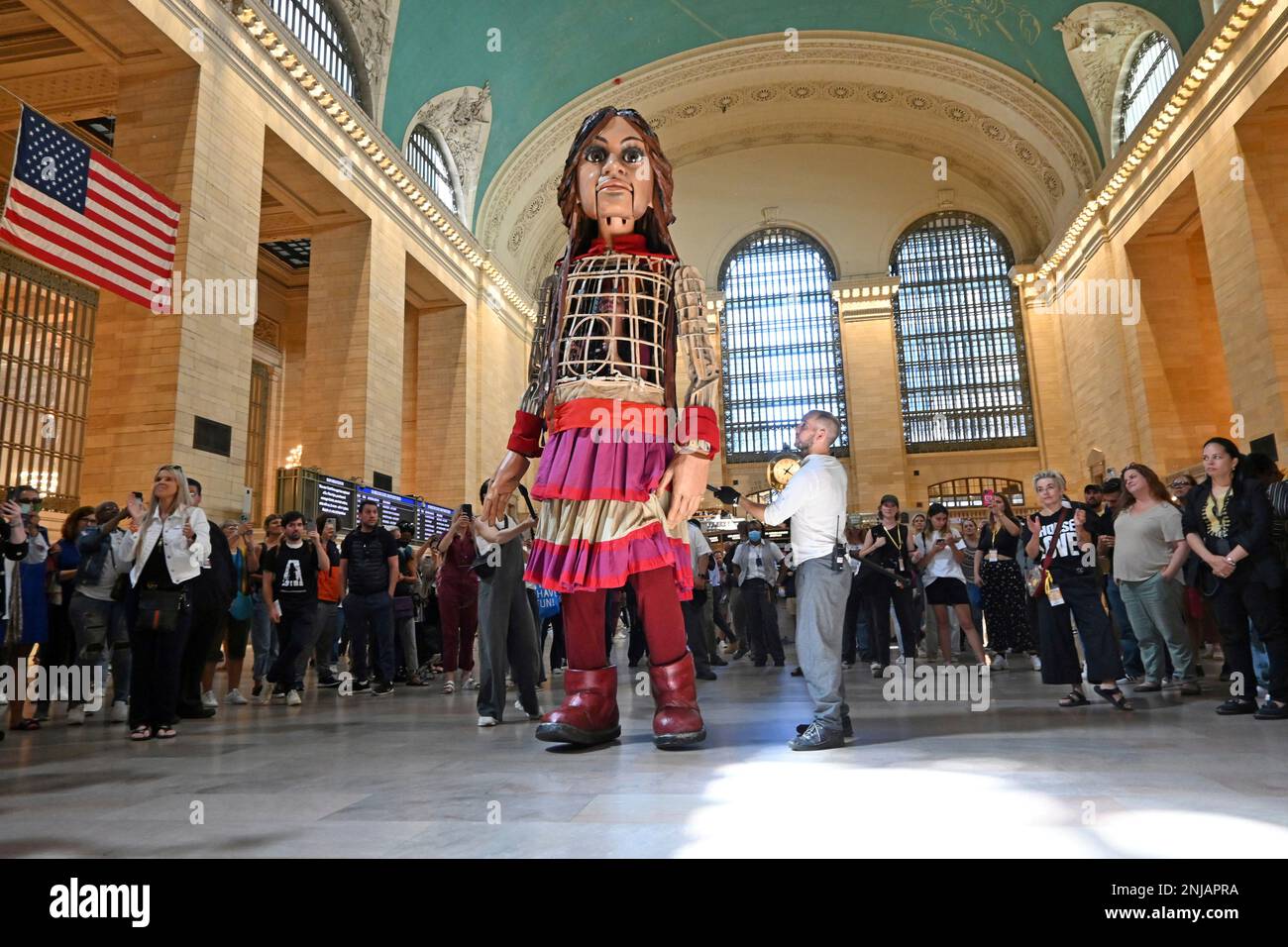 Photo by: GWR/STAR MAX/IPx 2022 9/15/22 Amal, a fictional Syrian girl ...