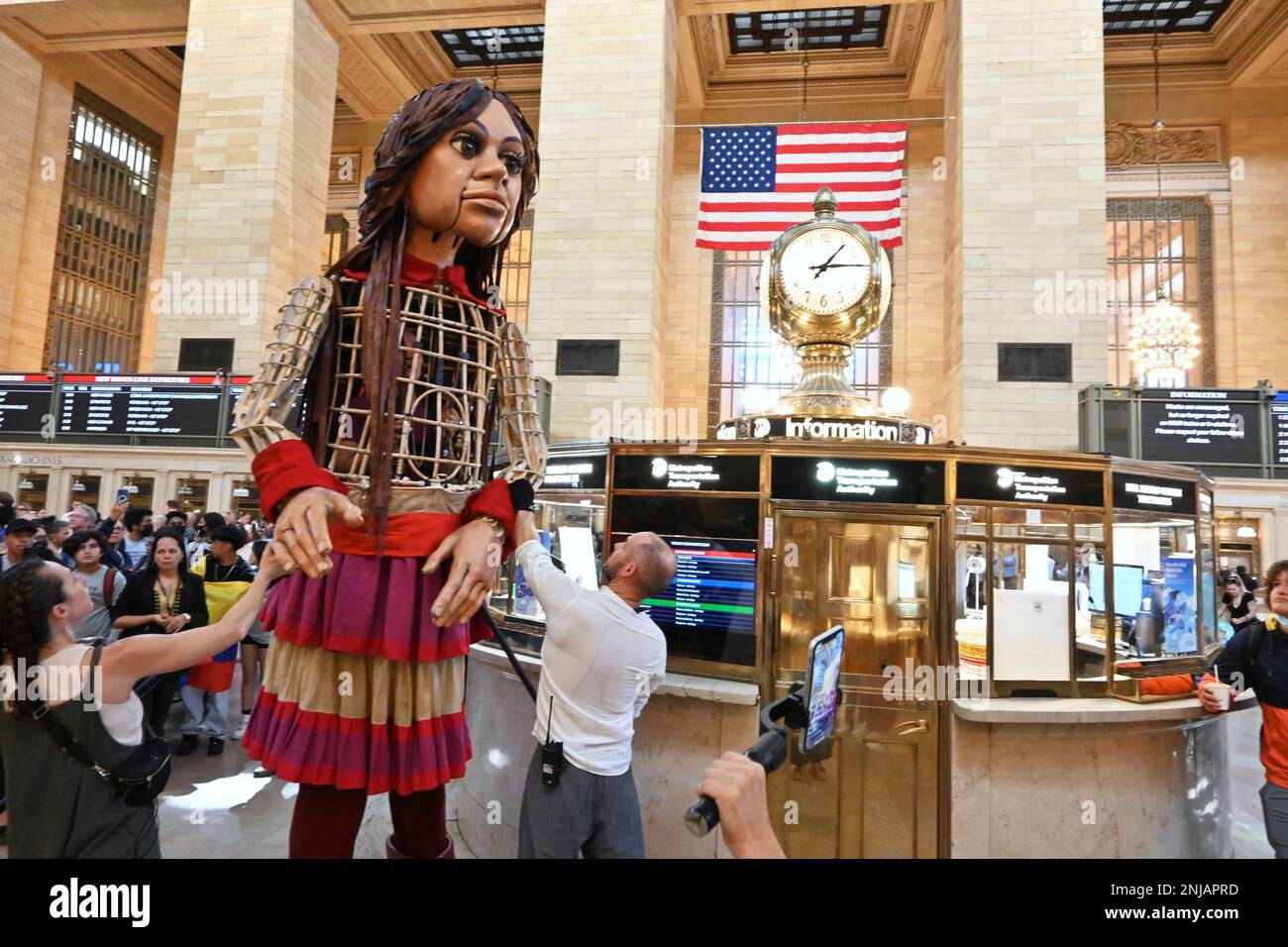 Photo by: GWR/STAR MAX/IPx 2022 9/15/22 Amal, a fictional Syrian girl ...