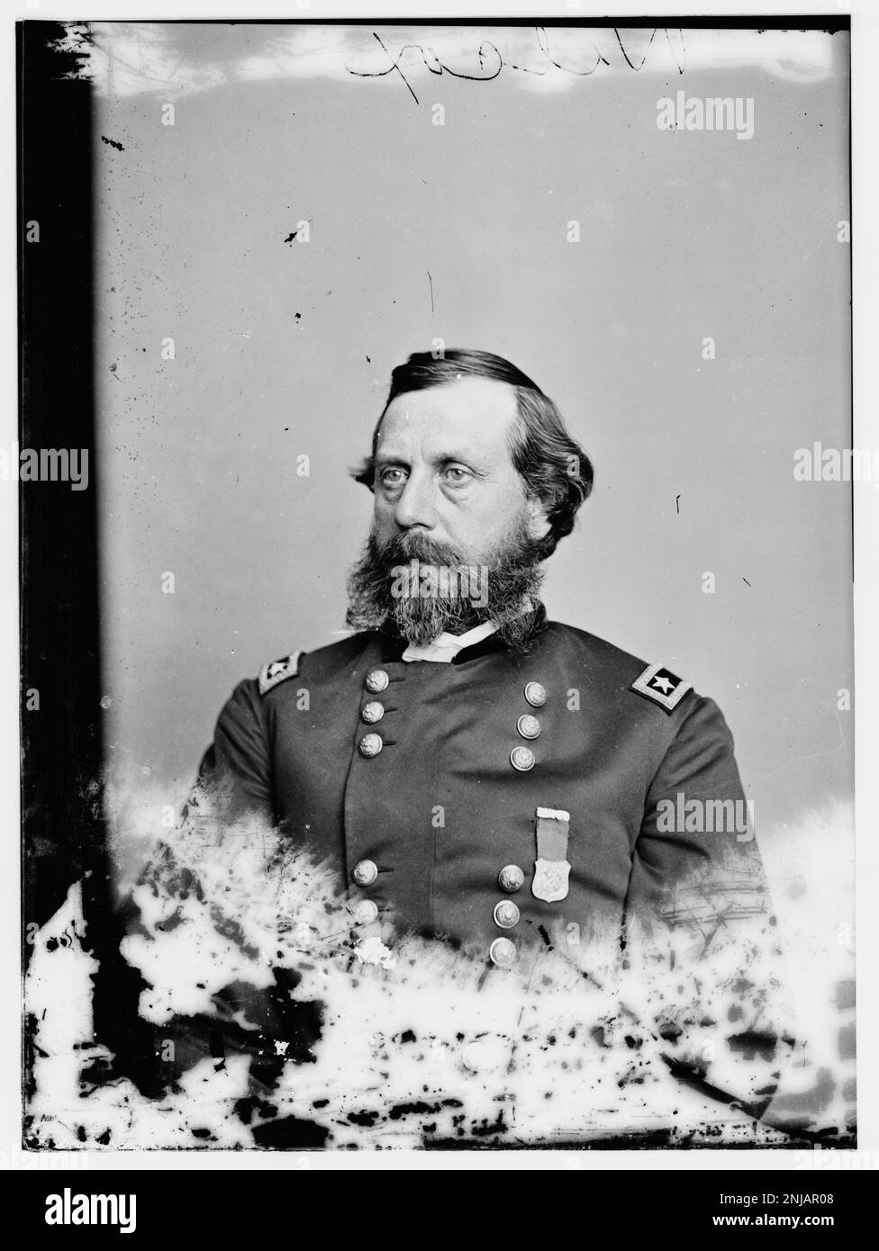 Portrait of General O.B. Wilcox, a U.S. Army officer, captured in the ...