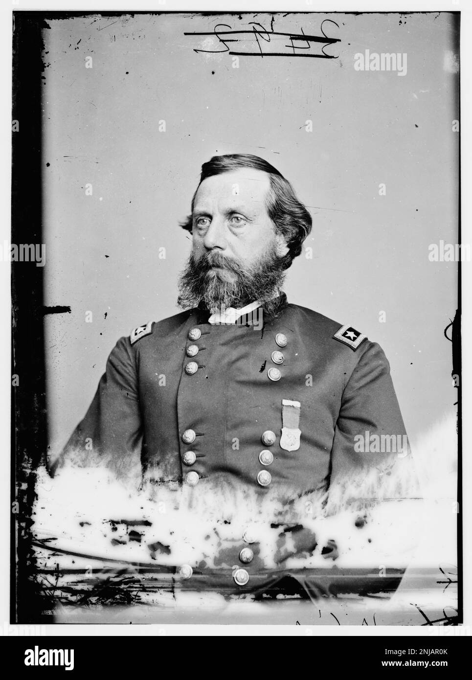 A portrait of General O.B. Wilcox, a Union Army officer during the ...