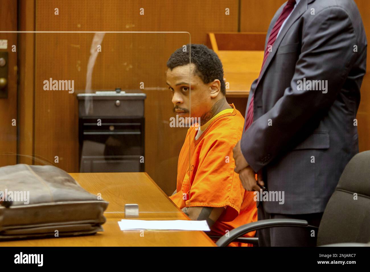 Eric Holder Jr. sits in the courtroom at Clara Shortridge Foltz ...