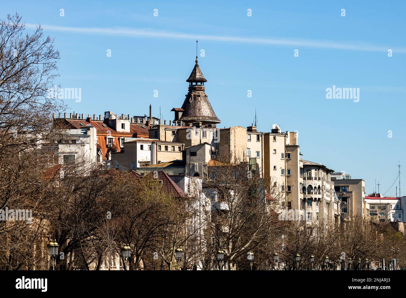 Historic building architecture in Bucharest, Romania, 2022 Stock Photo ...
