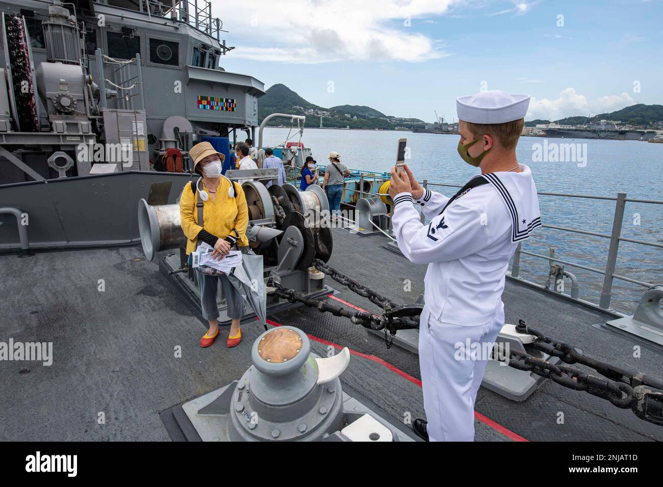 Mineman 3rd Class Peter Birnstihl, assigned to the Avenger-class mine ...