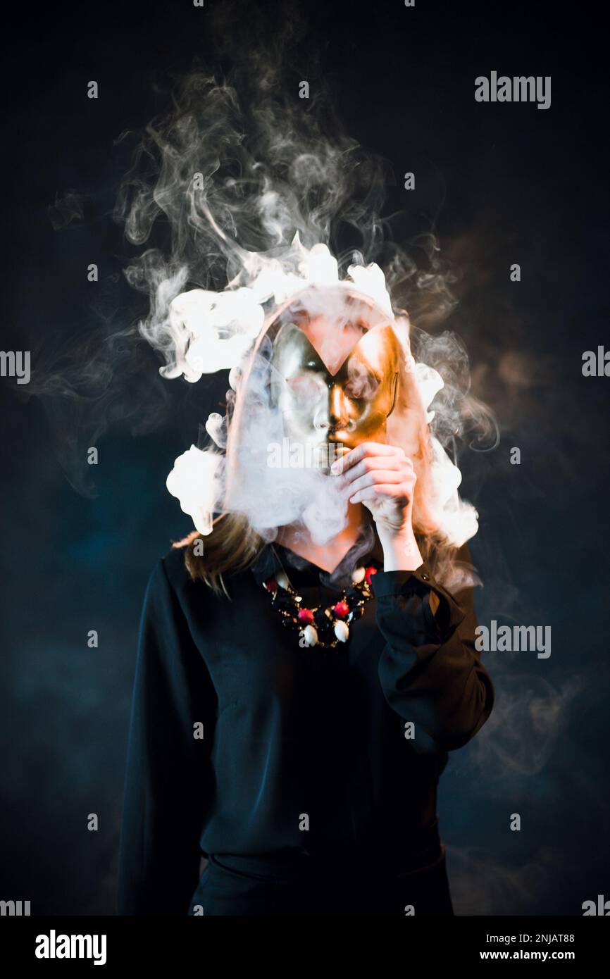Toxic fumes woman hi-res stock photography and images - Alamy