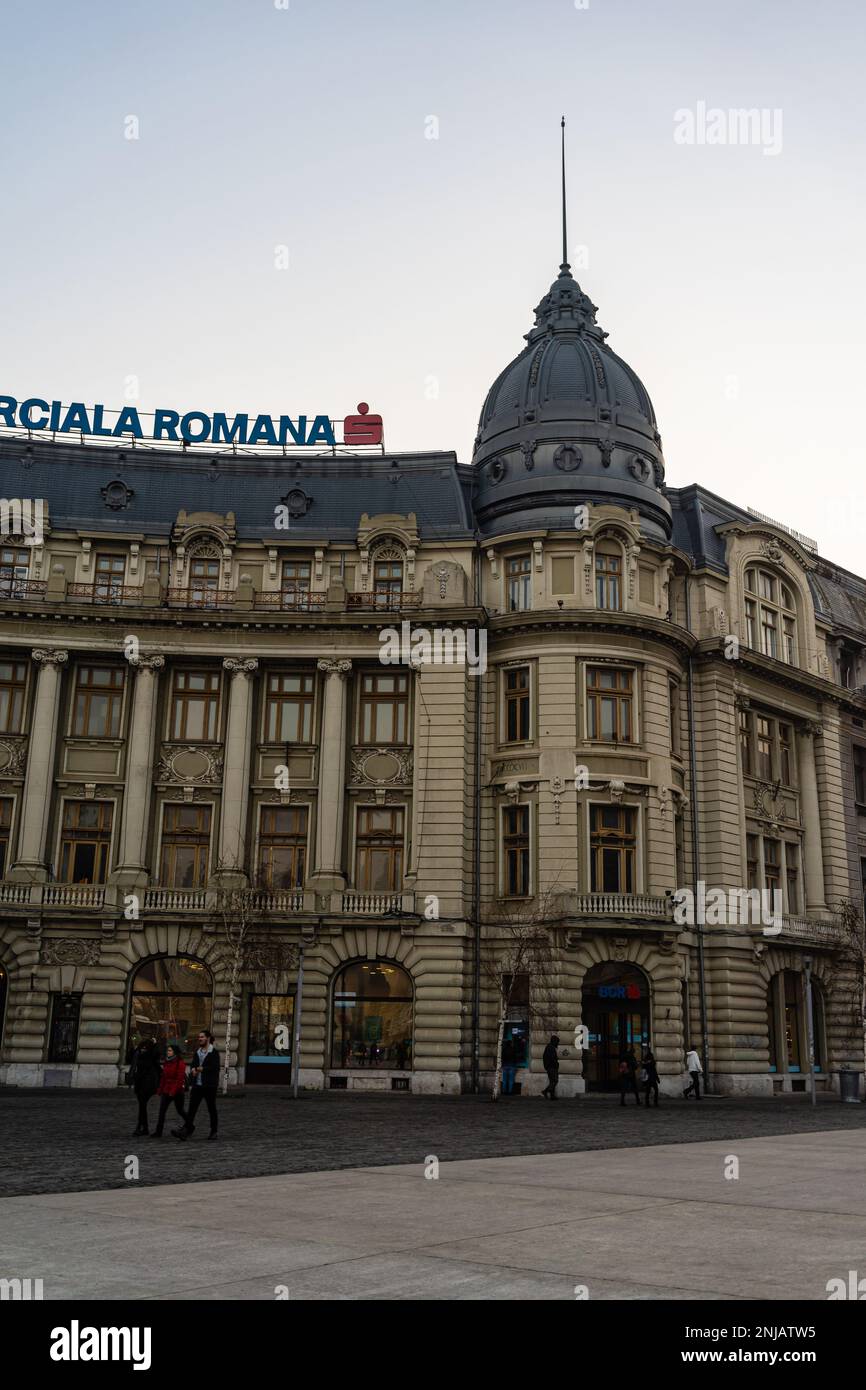 Historic building architecture in Bucharest, Romania, 2022 Stock Photo ...
